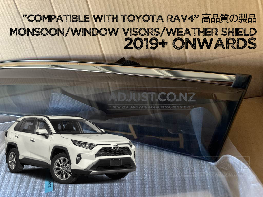 Door Visor/ Weather shield smoke type suitable for Toyota RAV4 2019 ...