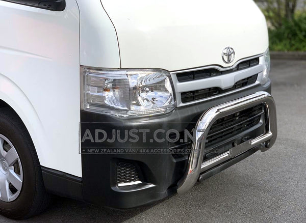 Compatible with Toyota Hiace Stainless Steel Nudge Bar Silver – ADJUST ...