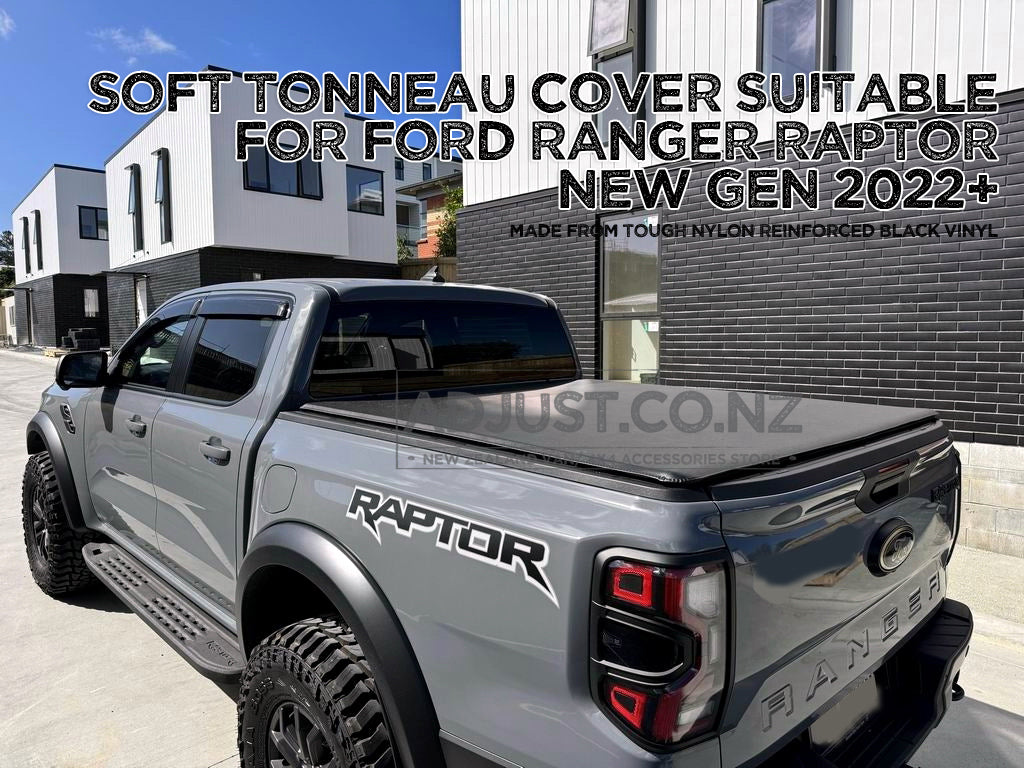 Soft Tonneau Cover suitable for New Gen Ford Ranger Wildtrak/ Raptor 2 ...